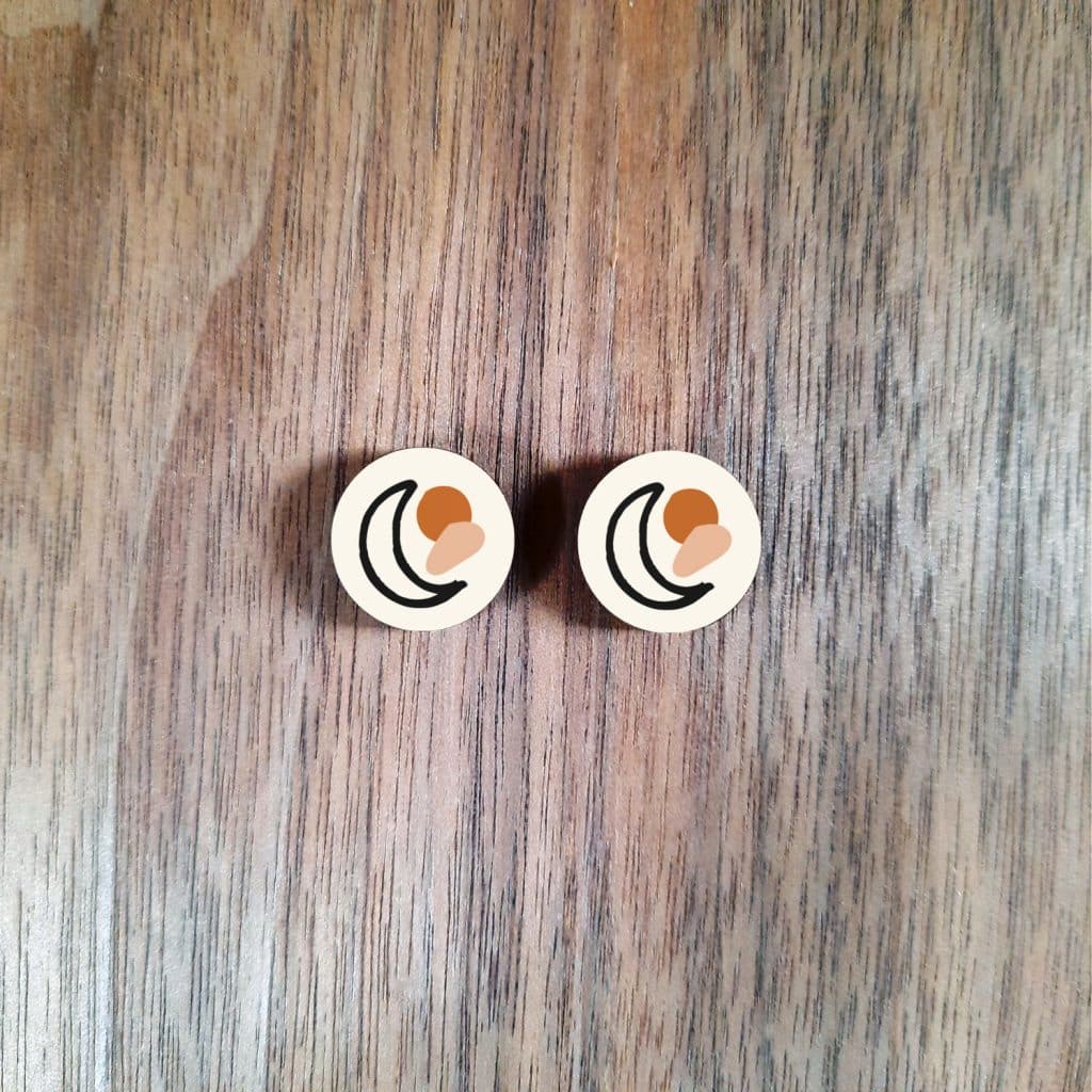 16mm Round – Half Moon Pattern - WonderTree